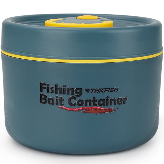 THKFISH Fishing Bait Container, Stainless Steel Insulated Live Bait ...