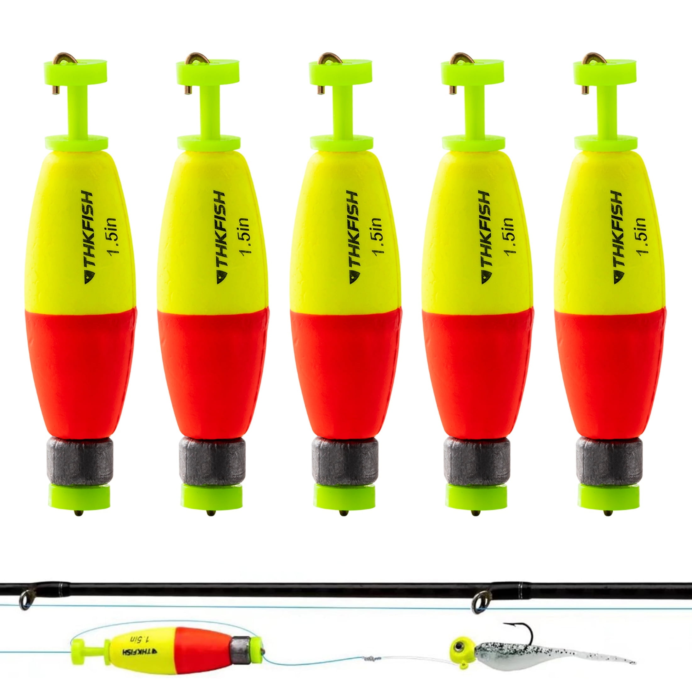 THKFISH Fishing Bobbers,EVA Foam Floats Weighted for Fishing Floats for ...