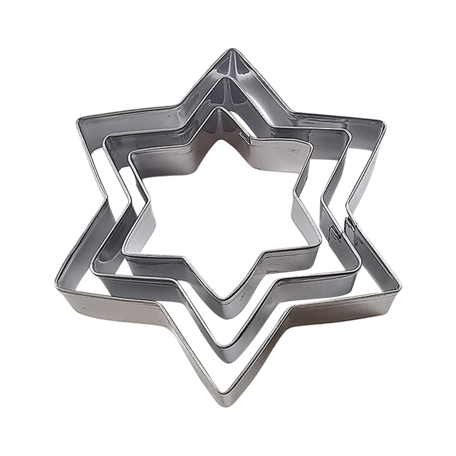 THLKIF 3Pcs Mini Metal Cookie Cutters Variety Pack - Stainless Steel ...