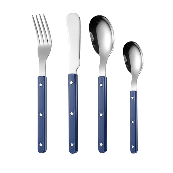 THLKIF 4Pcs French Style Stainless Steel Cutlery Set, Colorful ...