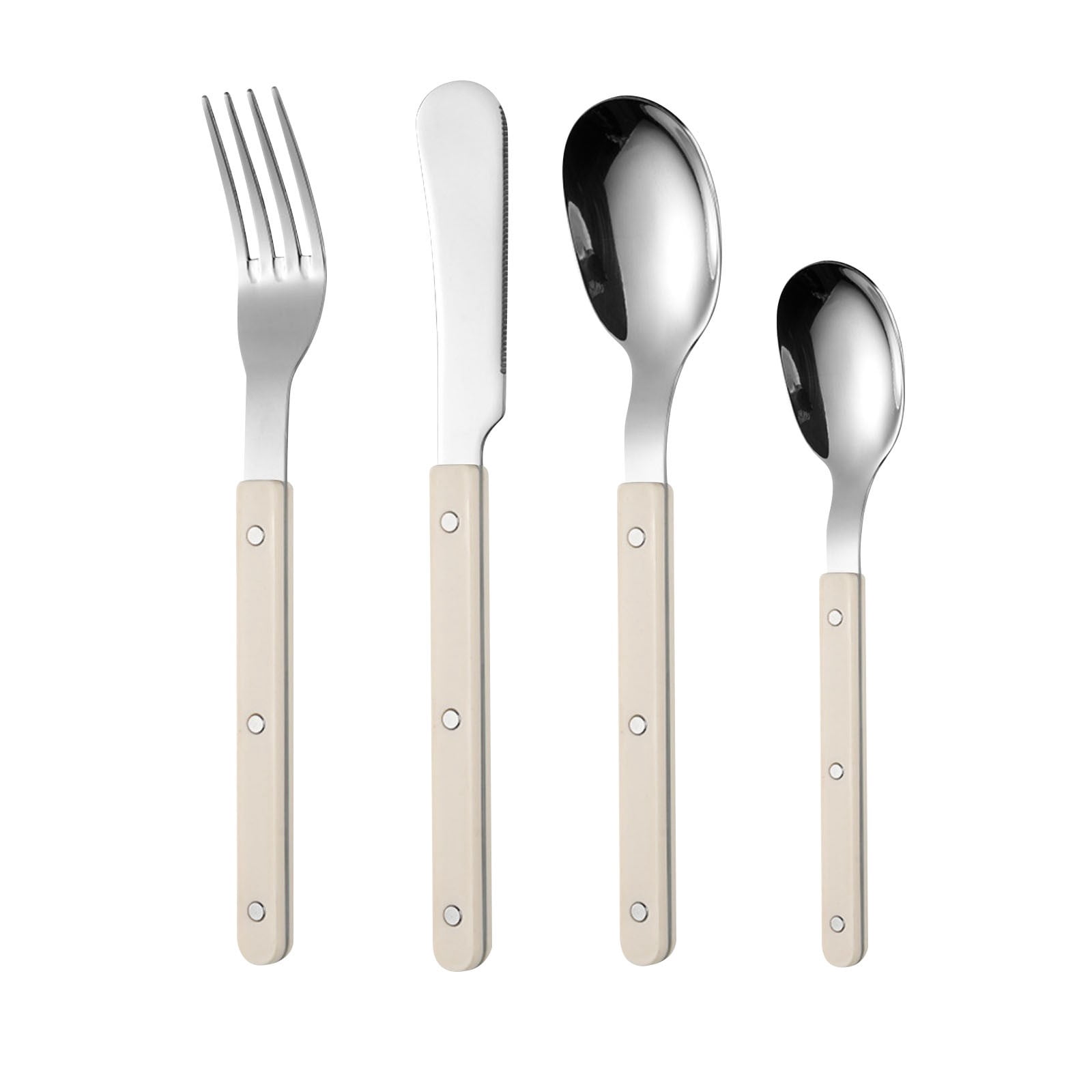 THLKIF 4Pcs French Style Stainless Steel Cutlery Set, Colorful ...