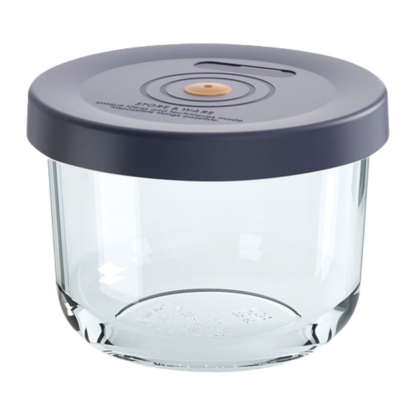 THLKIF Food Storage Sealed Round Glass Fresh Keeping Bowl Refrigerator ...