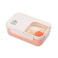 THLKIF Lunch Box Reusable 3 Compartment Food Container for School Work ...