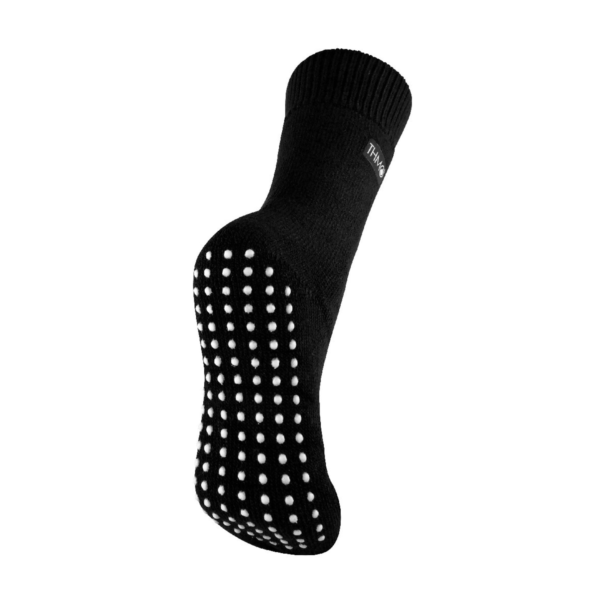 THMO - Ladies Cosy Thermal Slipper Bed Socks with Non Slip Grippers ...