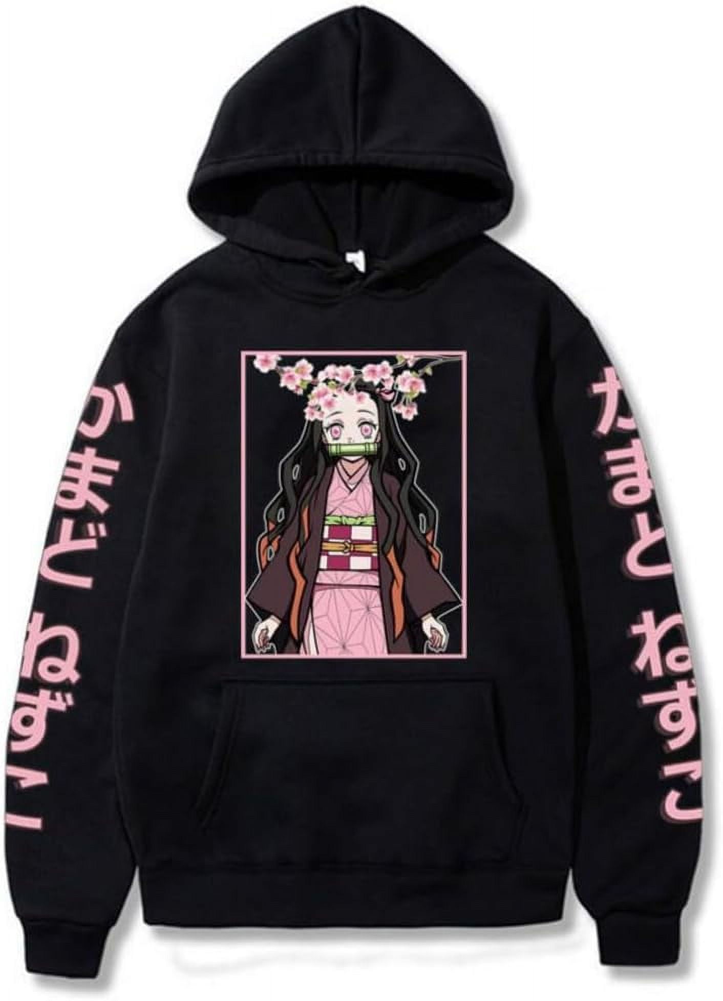 THNCLZX Kamado Nezuko Hoodie Print Sweatshirt Unisex Casual Wear ...
