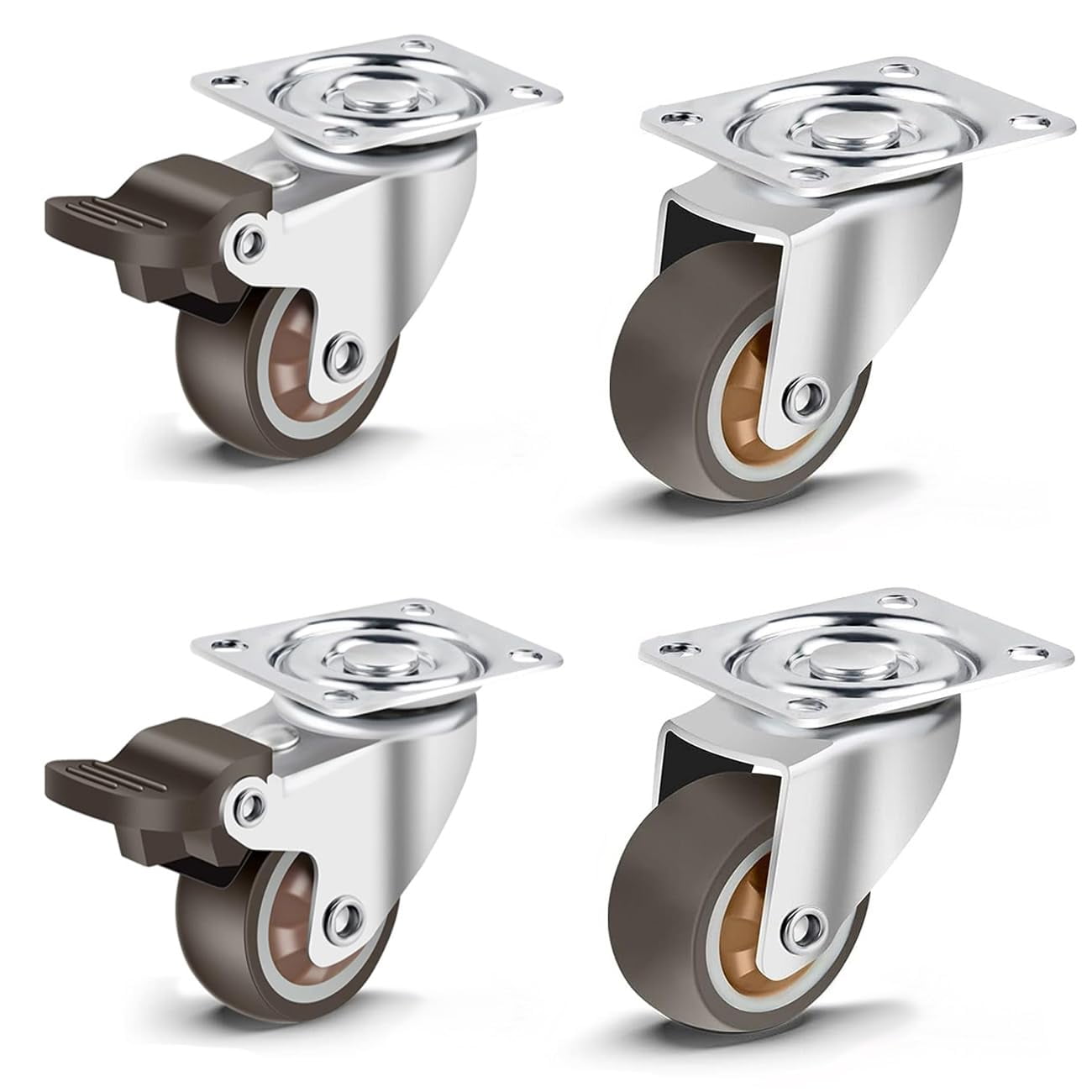THOISEWELT 15 Inche Caster Wheel Stainless Steel Material 360 Degree ...