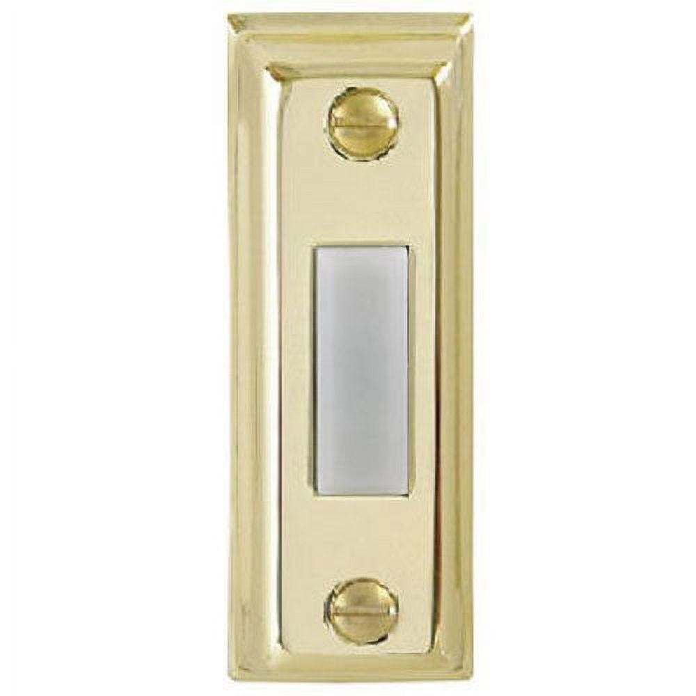 THOMAS & BETTS DH1505L Lighted White, Chime Button W/Gold Metal ...