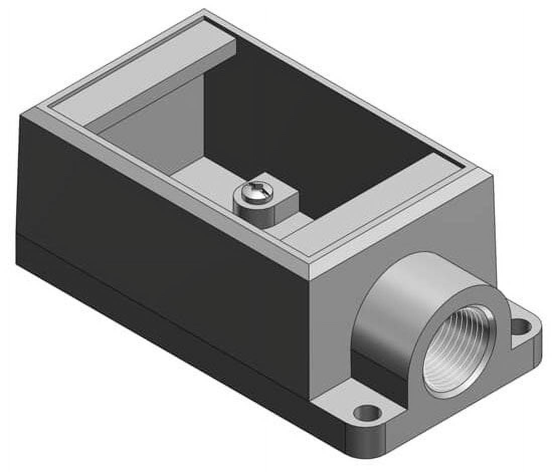 THOMAS & BETTS FS2-TB, Cast Device Box, 1-Gang, 3/4, Shallow, 1pc ...