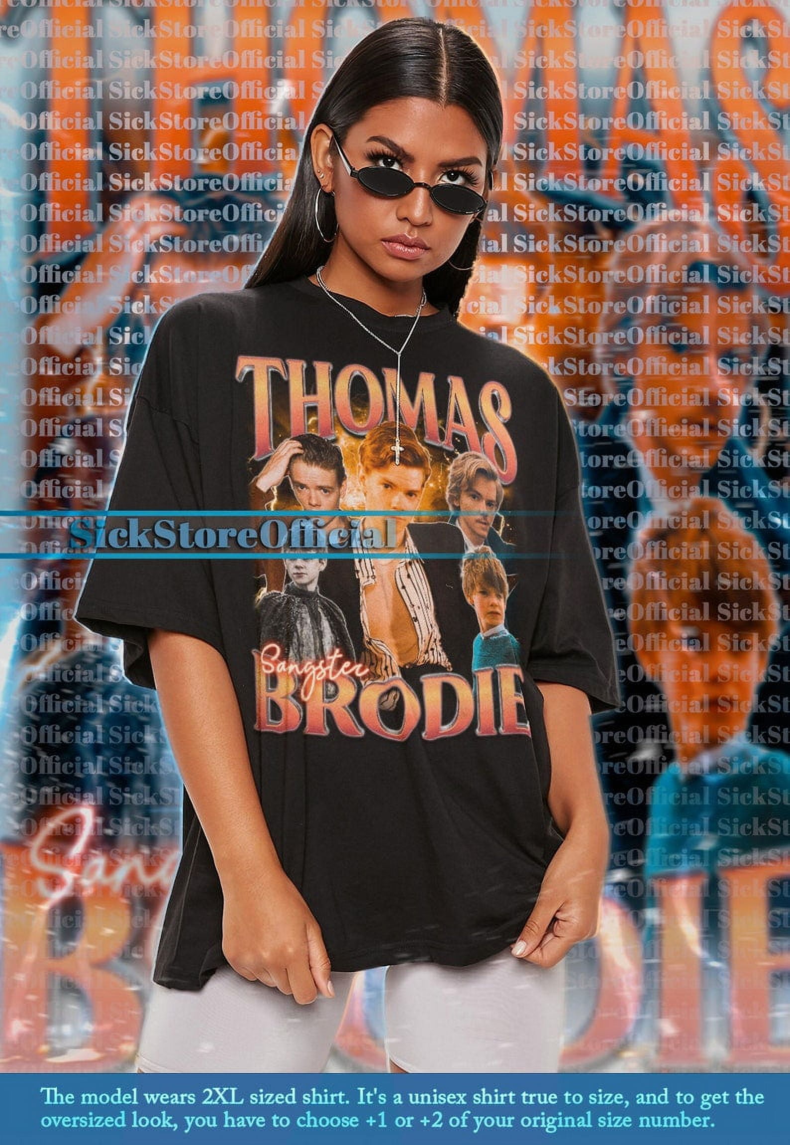 THOMAS BRODIE SANGSTER Vintage Shirt, Thomas Brodie Homage Tshirt, Thomas Brodie Film Fan Tees ...