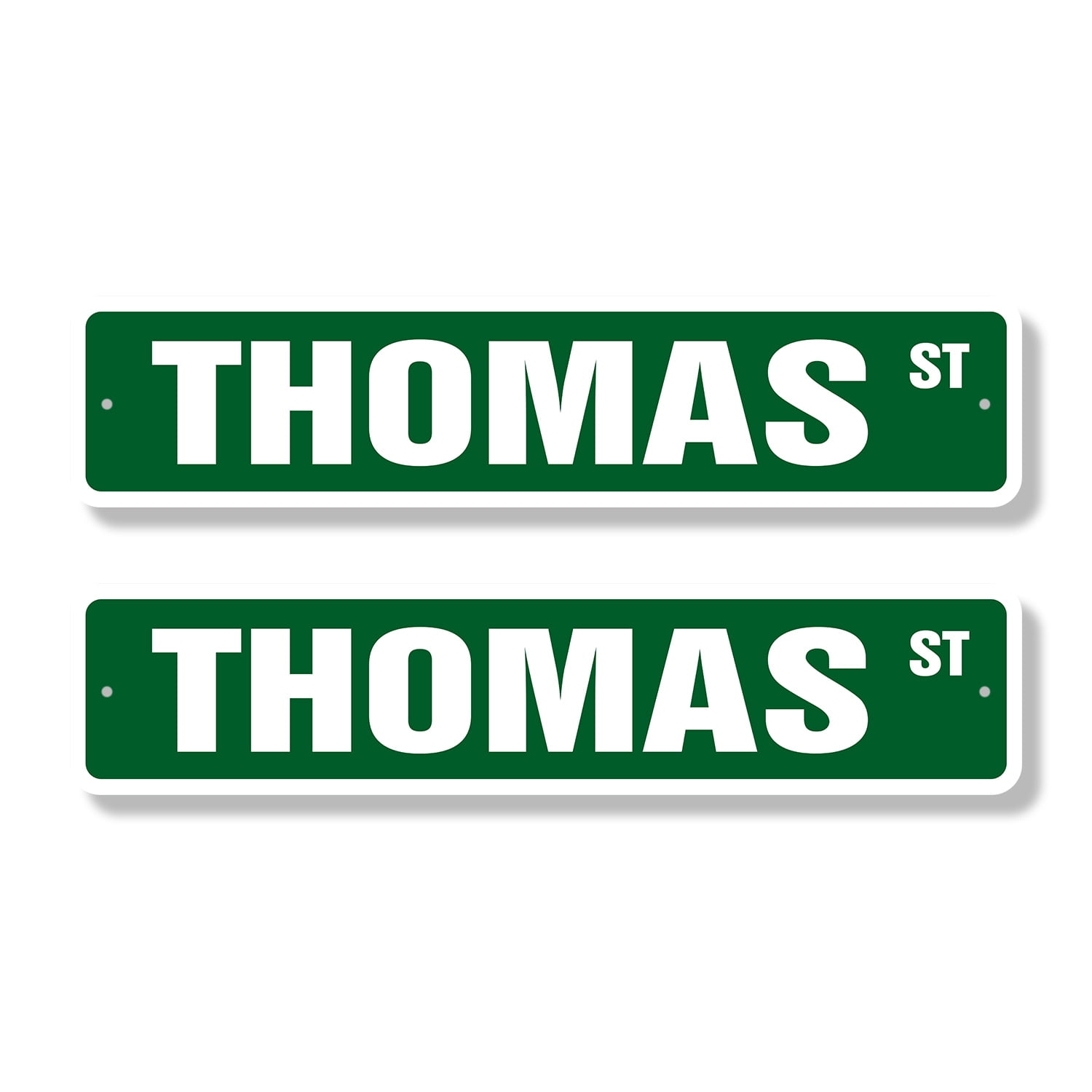 THOMAS Classic Street Sign (2 Pack) Childrens Name Room Sign Road Sign ...