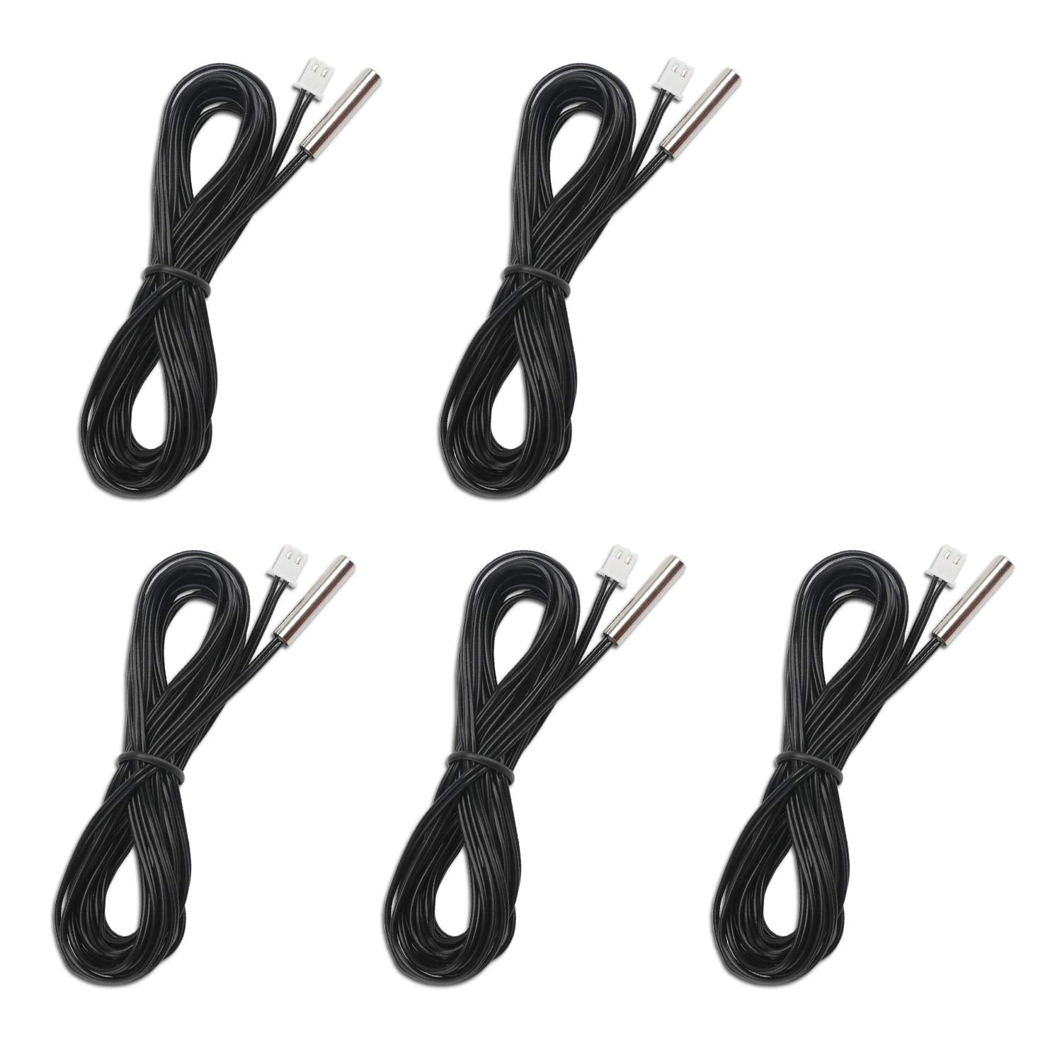 THONZER 5Pcs 10k B3950 Temperature Probe, -25 to 125 Degree Celsius ...