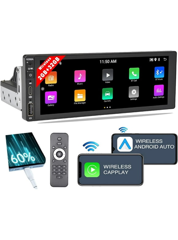 Single Din Touch Screen Car Stereos in Single Din Car Stereos - Walmart.com