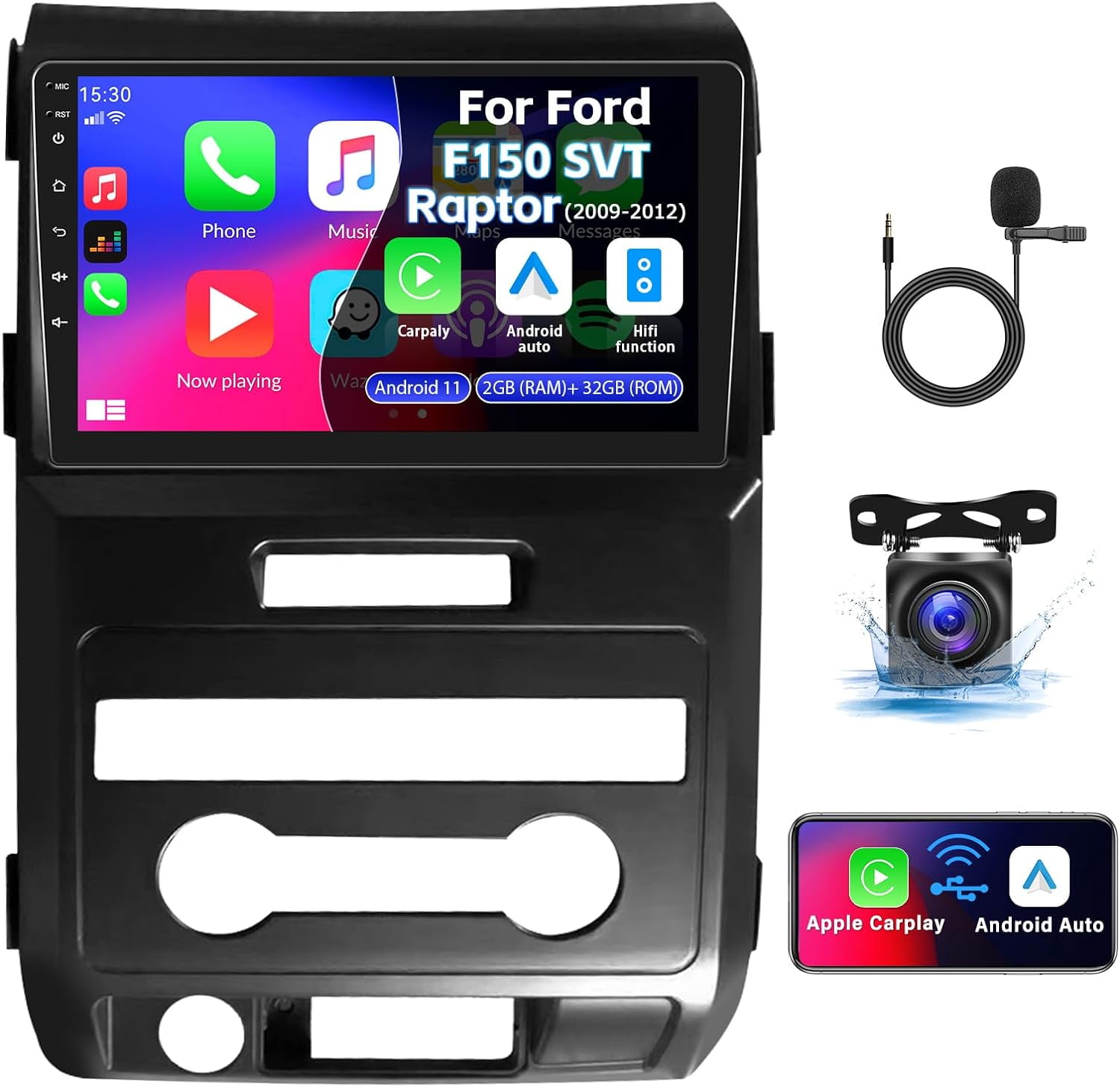 THONZER for Ford F150 SVT Raptor 2009 2010 2011 2012 Radio, Android 11 ...