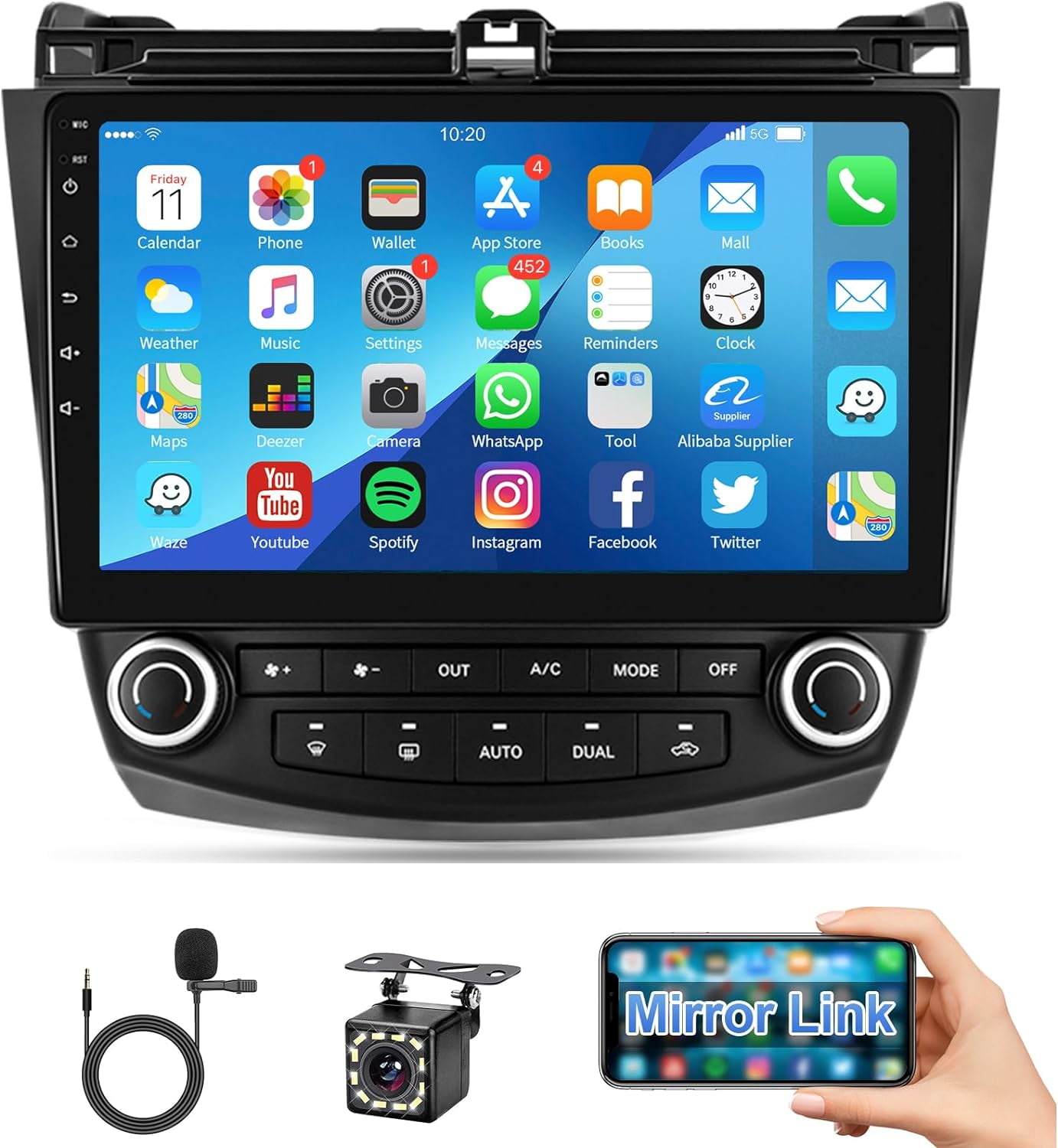 THONZER Radio Car In-Dash Unit - Walmart.com