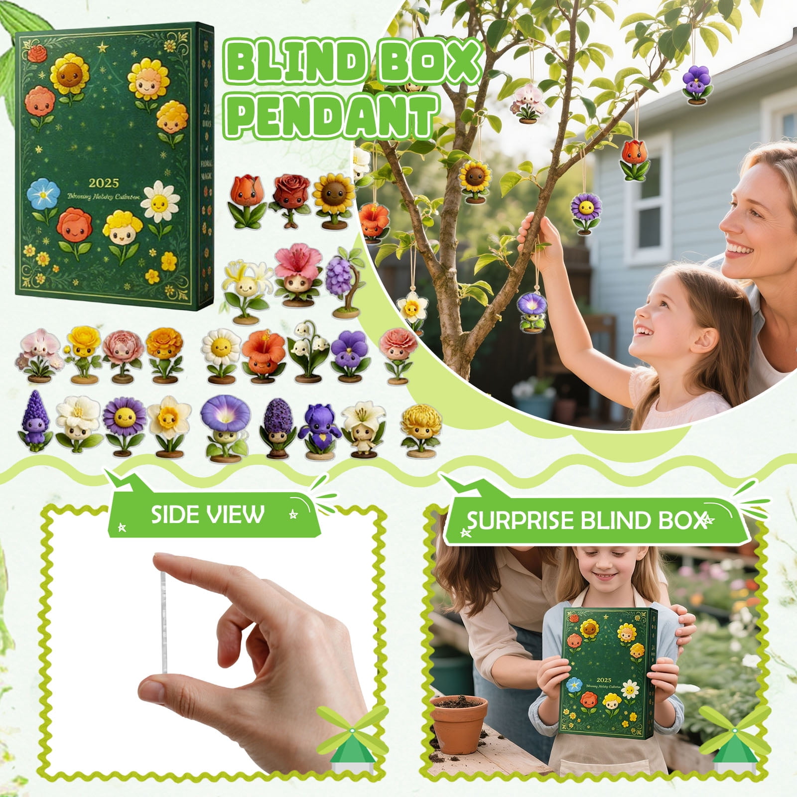 THOPBPRK Advent Calendar 2025 - 24 Days Countdown Calendar With 2D ...