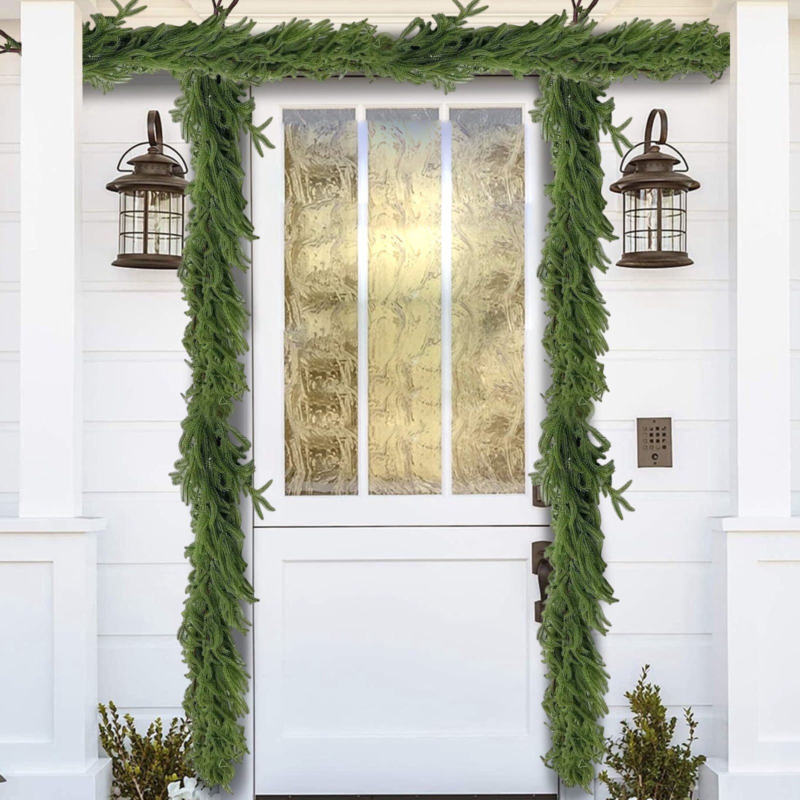 THOPBPRK Artificial Greenery Garland 2025, Faux Green Plant Vine ...