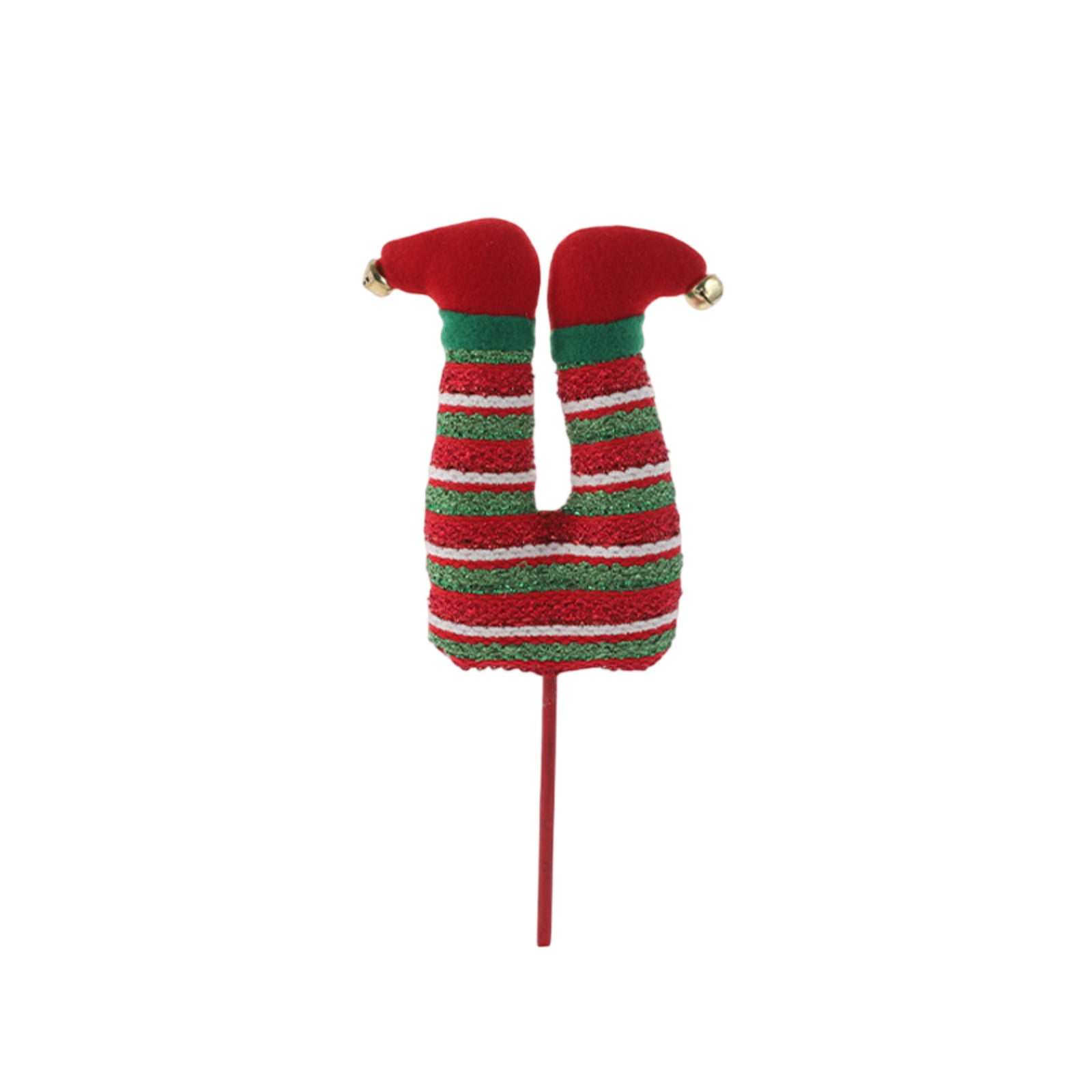 THOPBPRK Christmas Tree Elf Hat Legs Picks 2025, Glitter Stuffed Elf ...