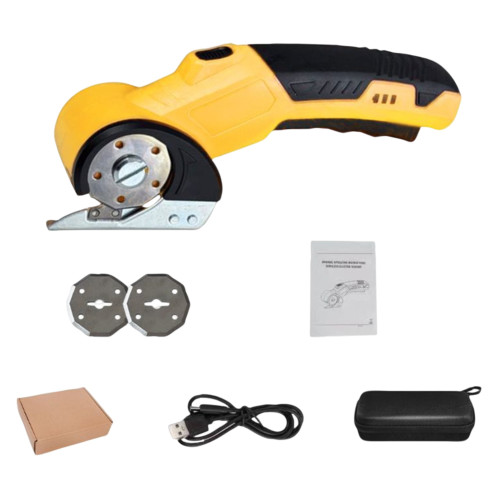 THOPBPRK Cordless Electric Scissors: 4V Rechargeable Rotary Cardboard ...