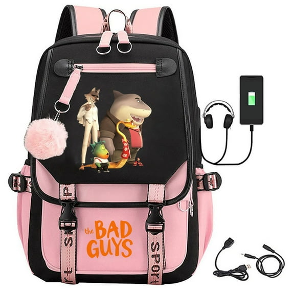 THOPBPRKThe Bad Guys Backpack Teenage Girlss' Backpack Middle School ...