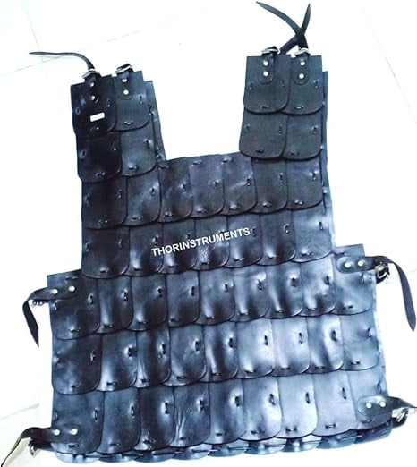 THOR INSTRUMENTS Armor Adjustable Medieval Roman Body Armour Black ...