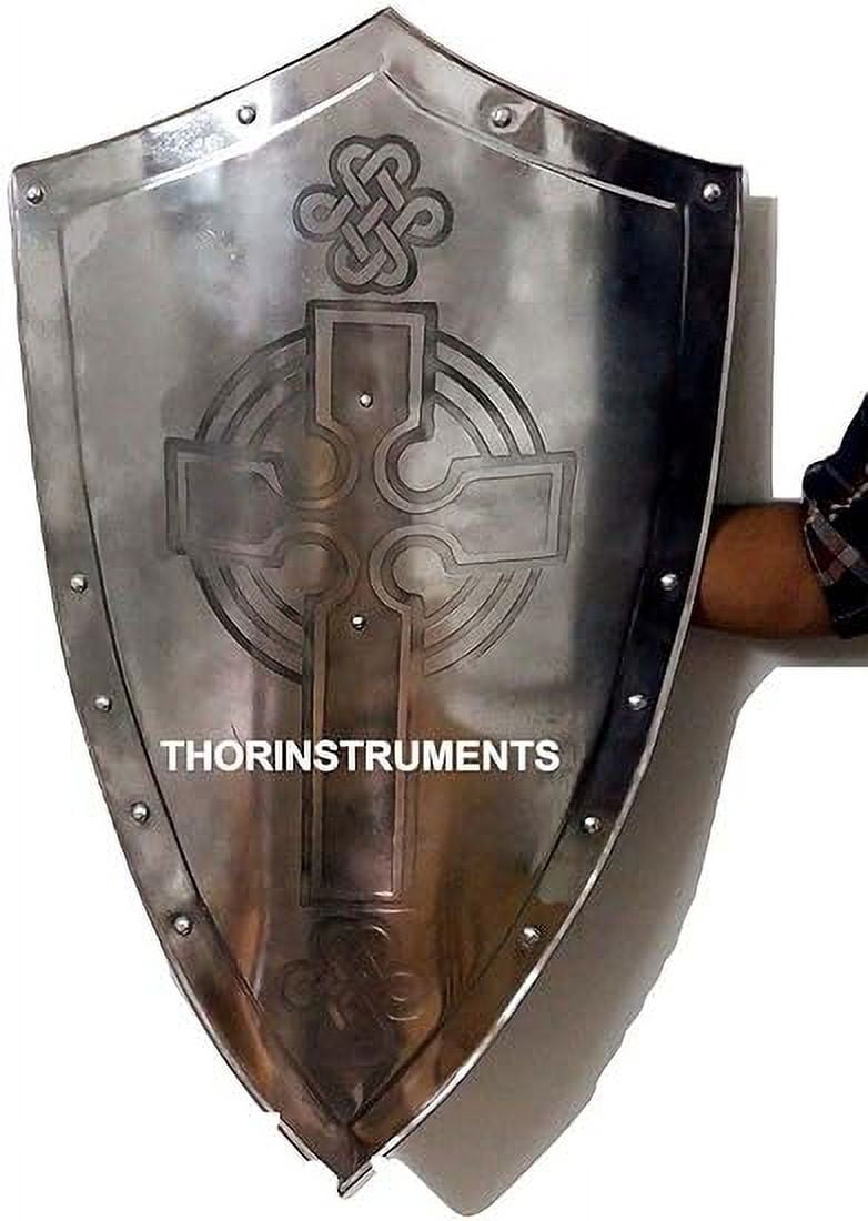 THOR INSTRUMENTS Armor Knight Medieval Steel Shield 18 Gauge Steel Larp ...