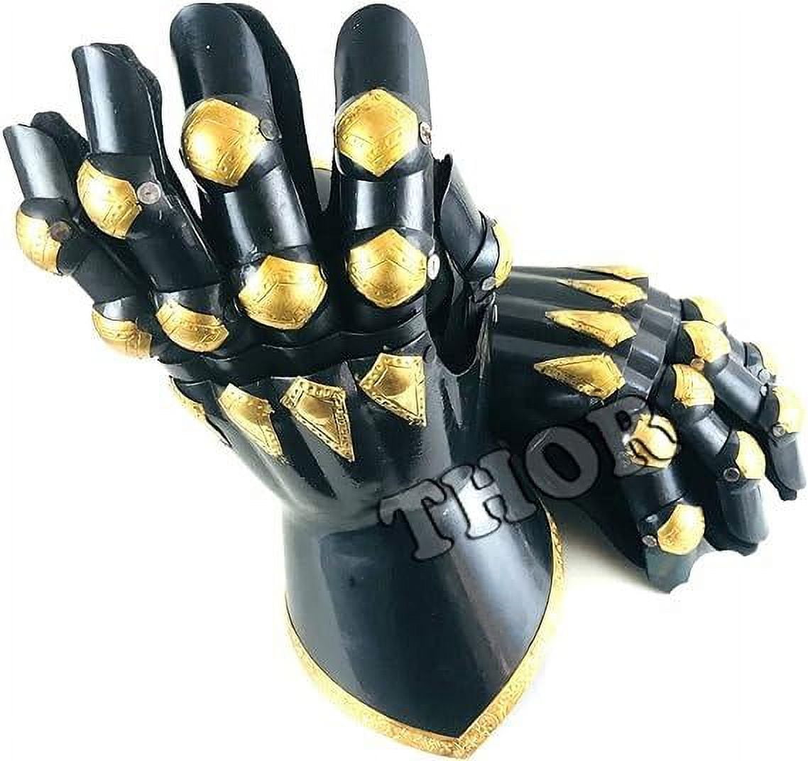 THOR INSTRUMENTS Armor Medieval Gauntlets Halloween Costume Black ...