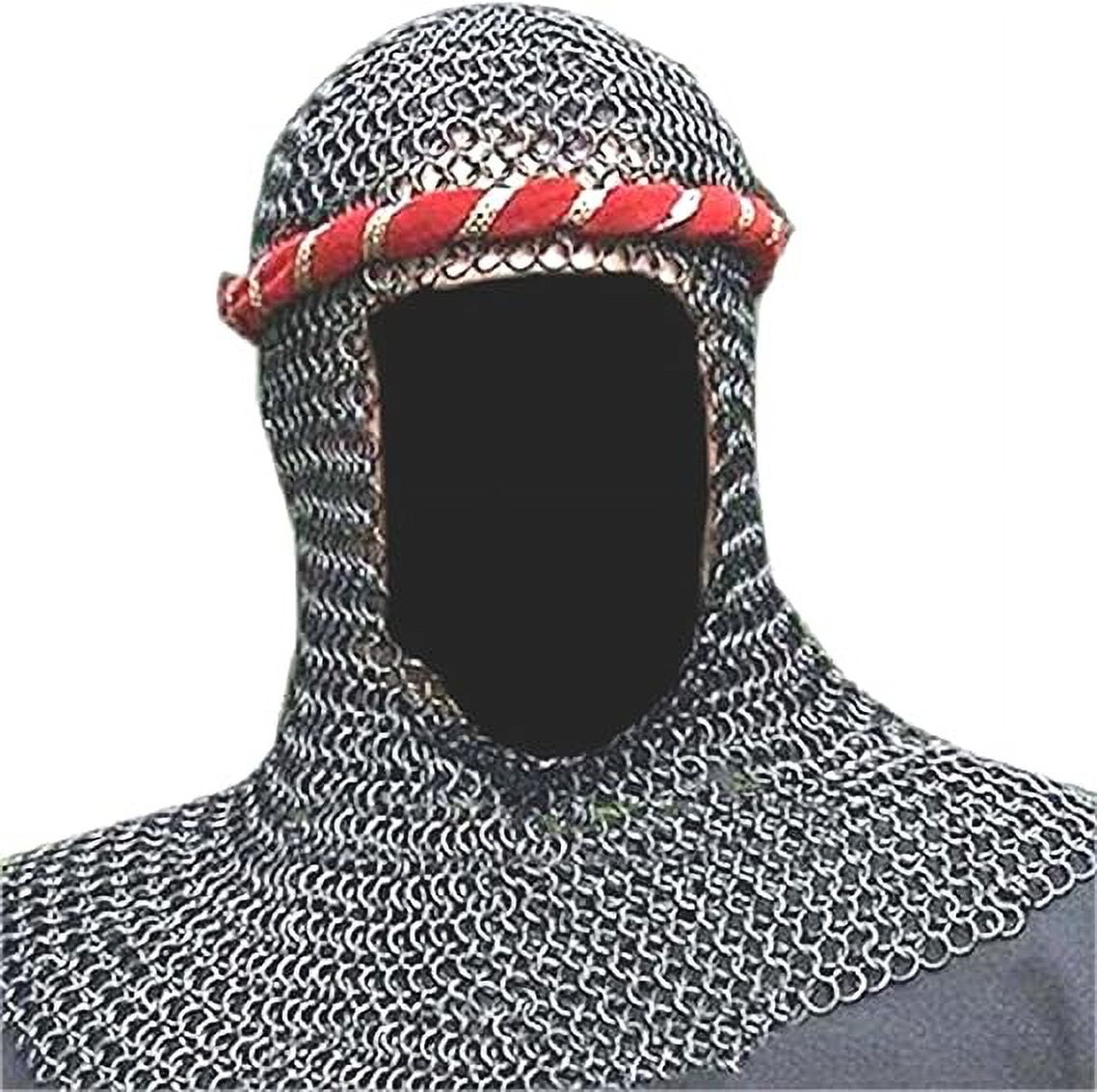 THOR INSTRUMENTS Chain Mail Coif Butte Chainmail Hood Knight Armour ...