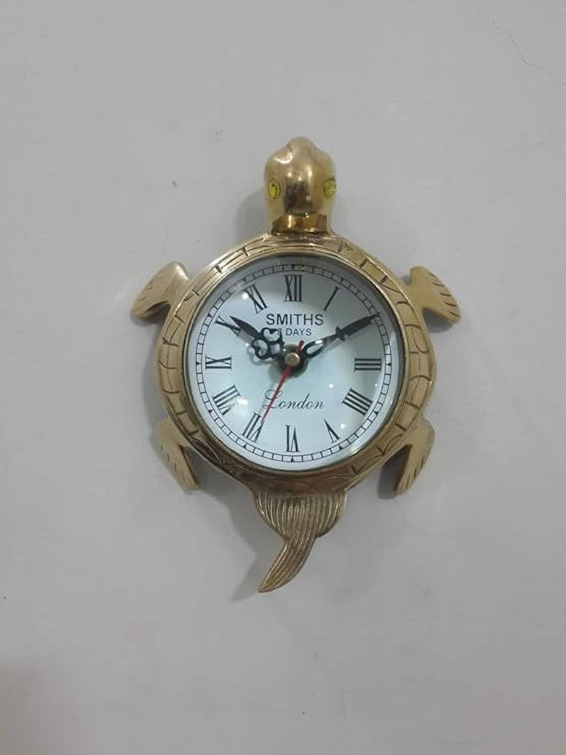 THOR INSTRUMENTS Collectible Tortoise Style Clock Wall Clock Antique ...