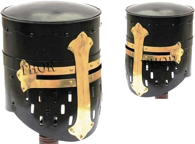 THOR INSTRUMENTS Crusader Great Medieval Knights Templar Helmet 18g ...