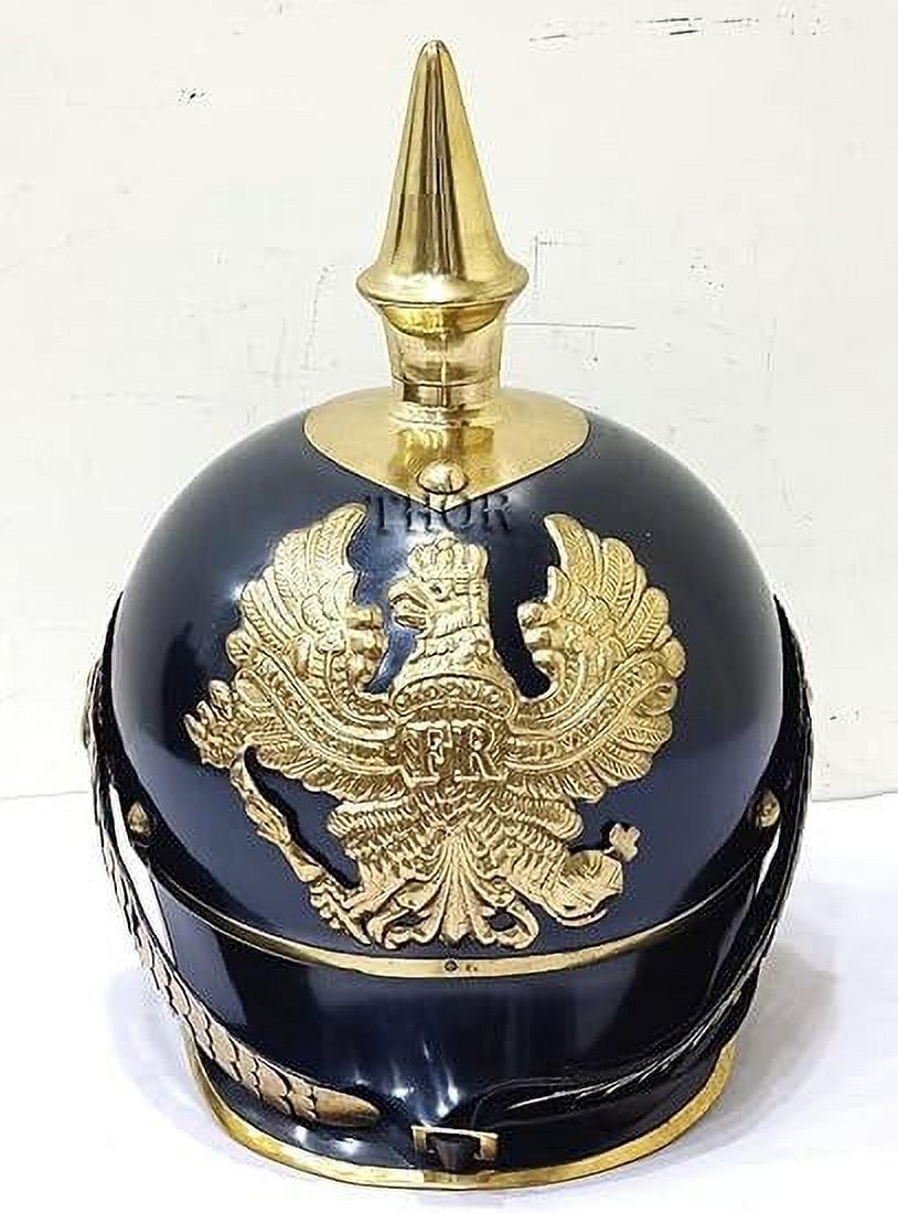 THOR INSTRUMENTS German Prussian Pickehaube Helmet Brass Accents ...
