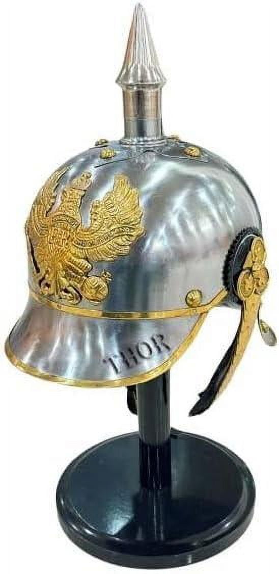 THOR INSTRUMENTS German Prussian Steel & Brass Pickelhaube Helmet with ...