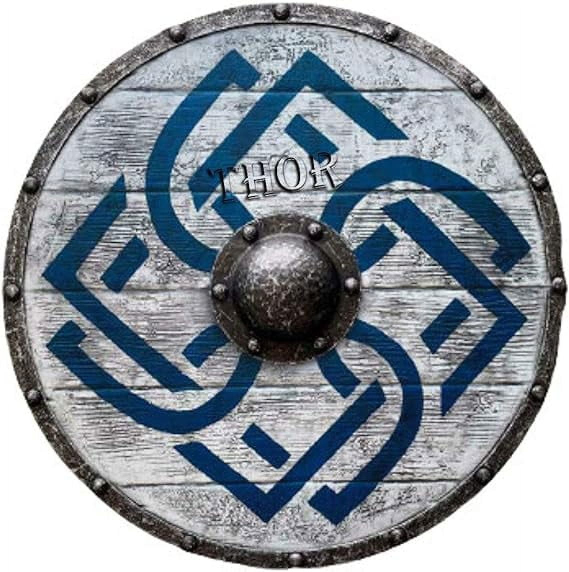 THOR INSTRUMENTS Medieval Armor Battle worn Round Viking Ship Shield ...