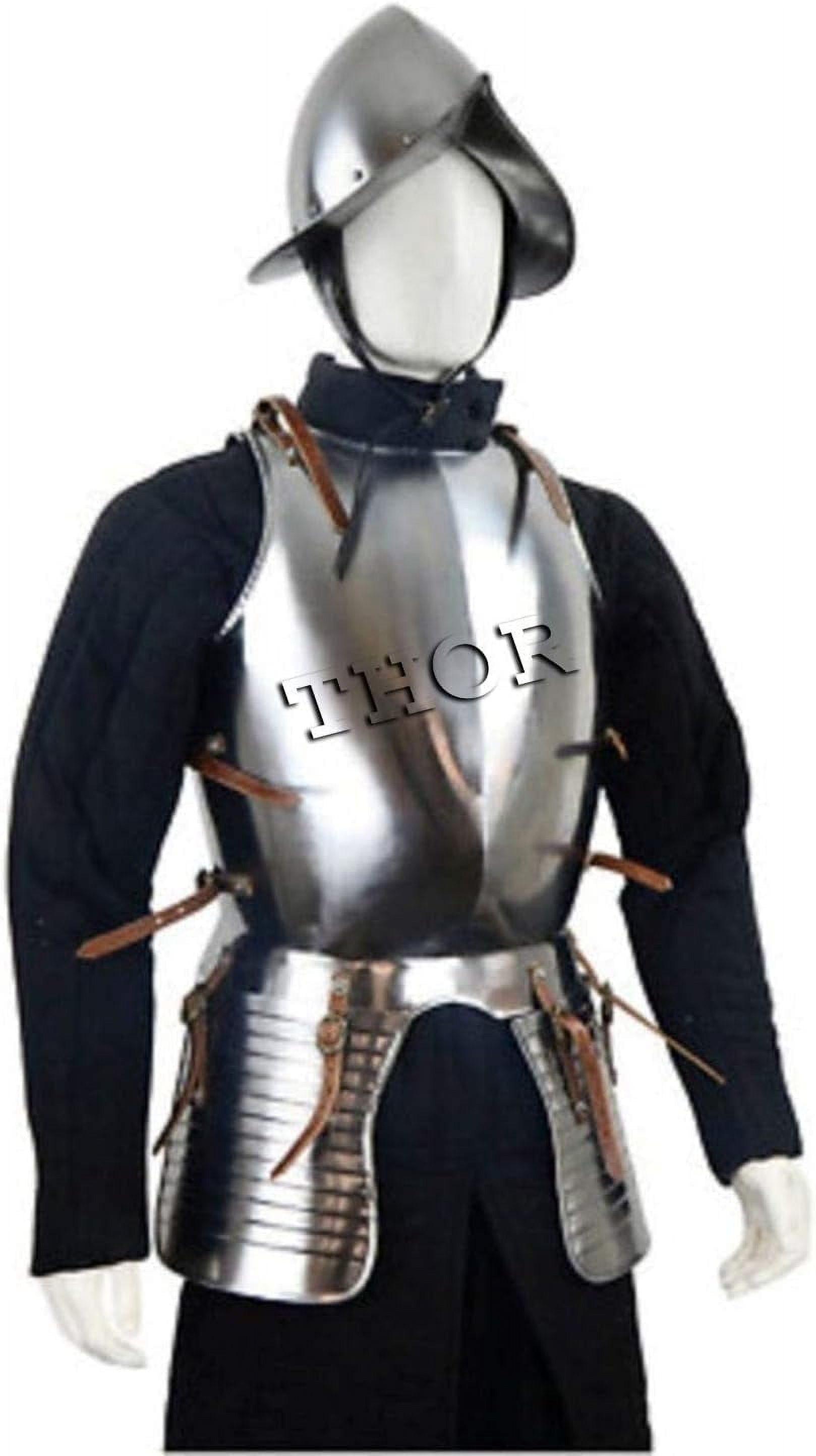 THOR INSTRUMENTS Medieval Armor Breastplate Jacket & Marion Helmet ...