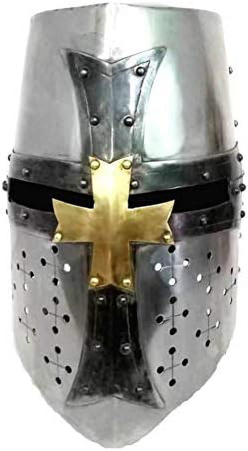 THOR INSTRUMENTS Medieval Armor Knight Crusader Templar Helmet With ...