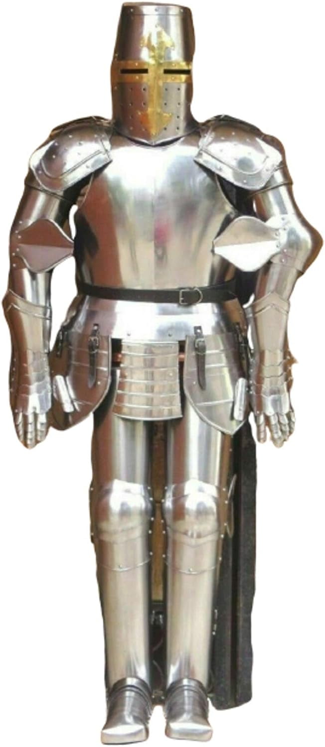 THOR INSTRUMENTS Medieval Knight Templar Full Body Suit of Armor Rustic ...