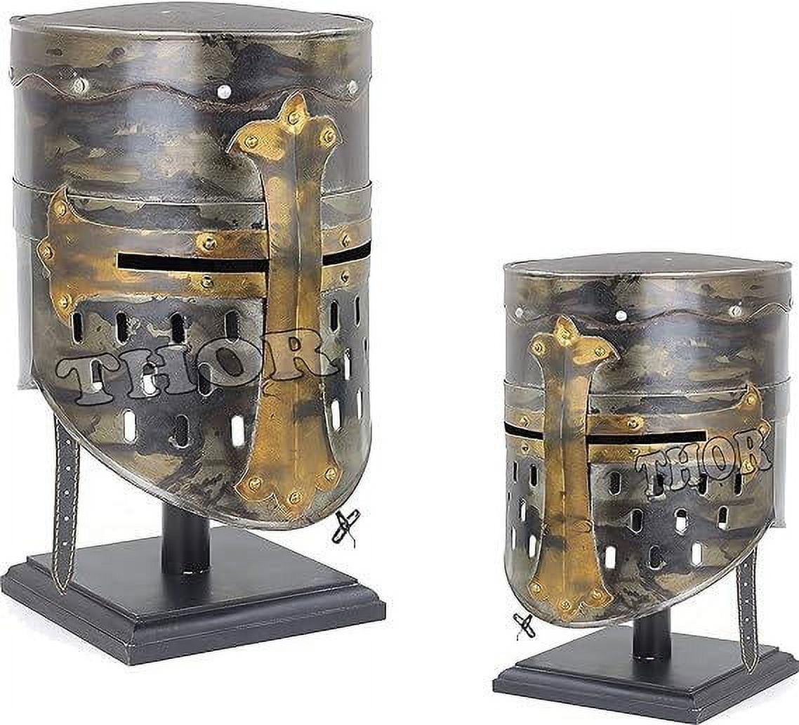 THOR INSTRUMENTS Medieval Templar Crusader Knight Armor Helmet With ...