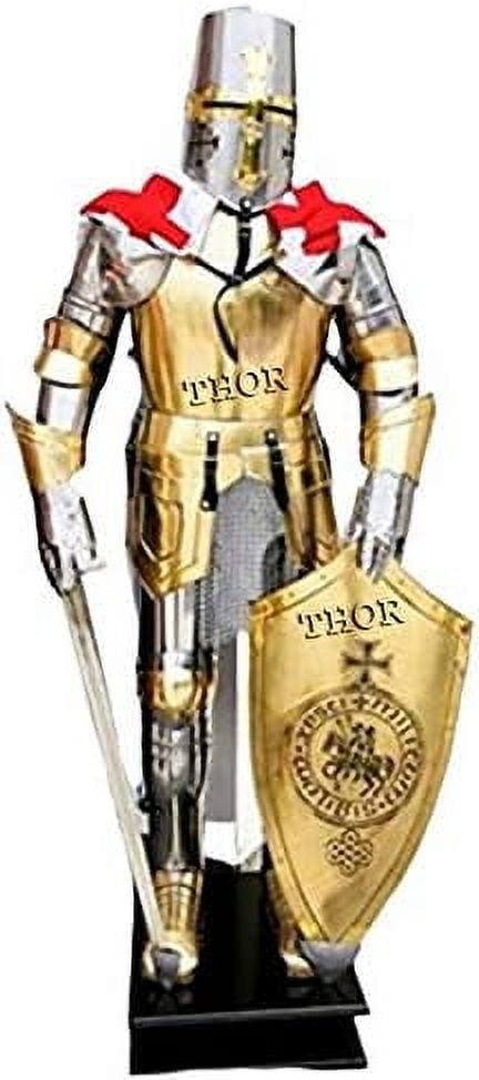 THOR INSTRUMENTS Medieval Wearable Knight Crusader Full Suit Of Armor ...