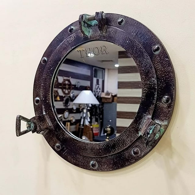 THOR INSTRUMENTS Nautical Porthole Wall Mounted Mirrors | Maritime Ship ...