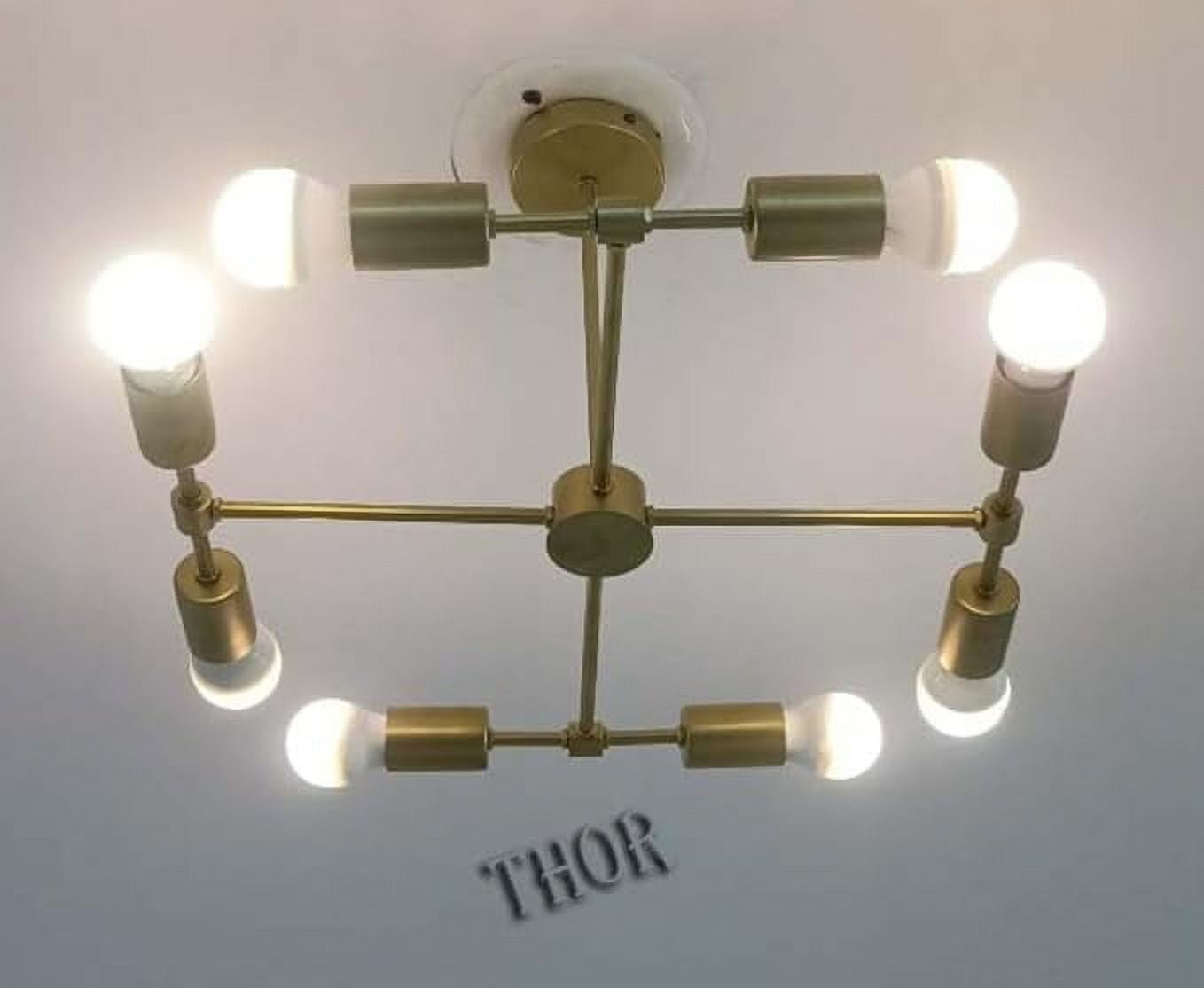 THOR INSTRUMENTS Vintage Style Pendant Light Modern Sputnik Chandelier ...