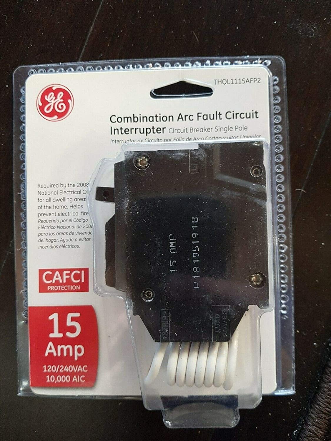 THQL1115 Circuit Breaker, Type THQL, 15 AMP, 120/240 VAC, 1POLE, 1PHASE ...