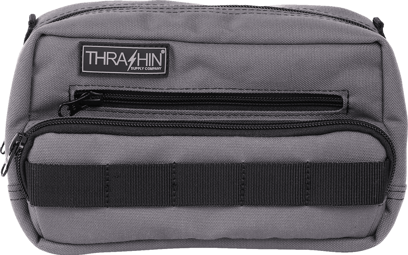THRASHIN SUPPLY CO. Handlebar Bag Plus - Gray THB-0018 - Walmart.com