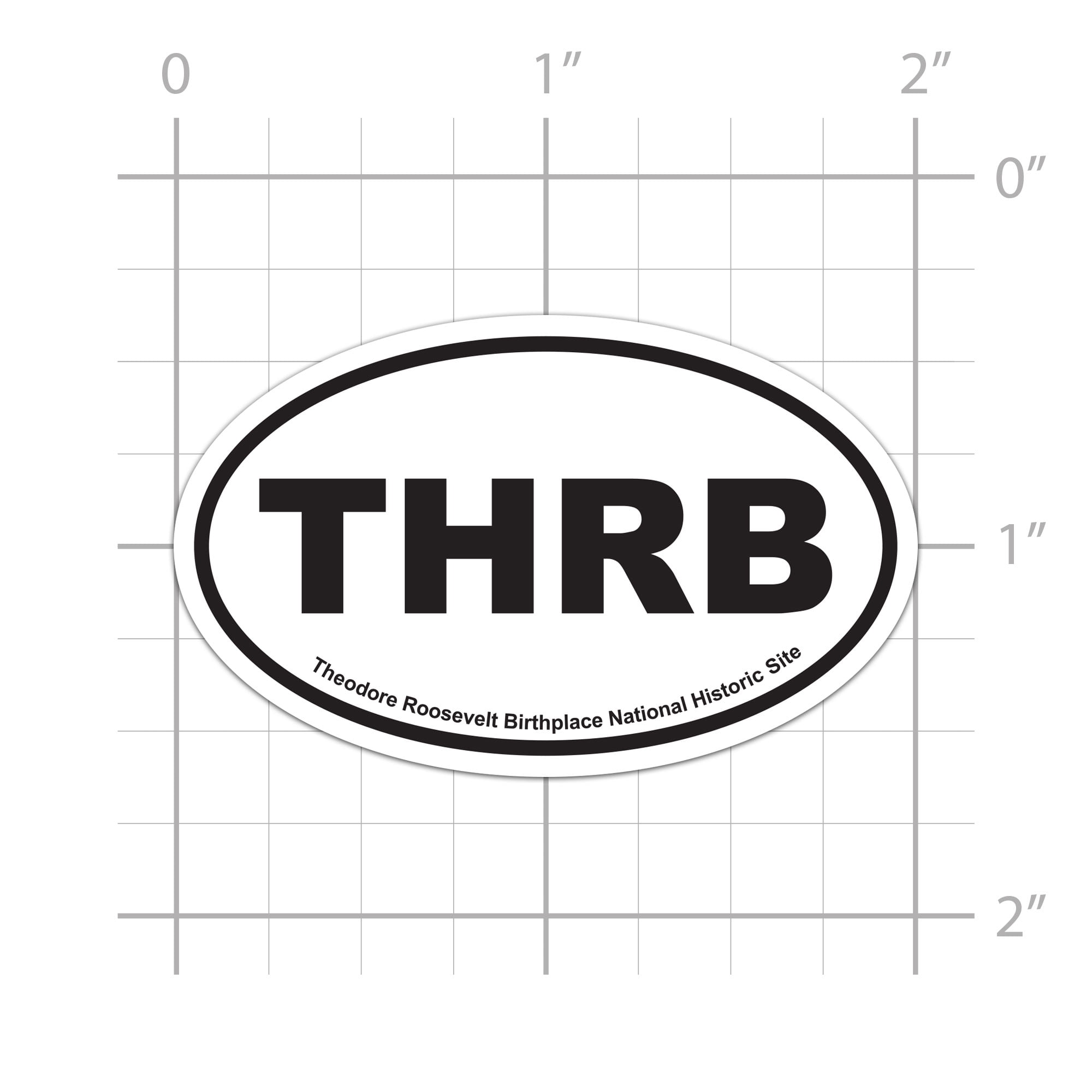 THRB Theodore Roosevelt Birthplace National Historic Site Sticker for ...