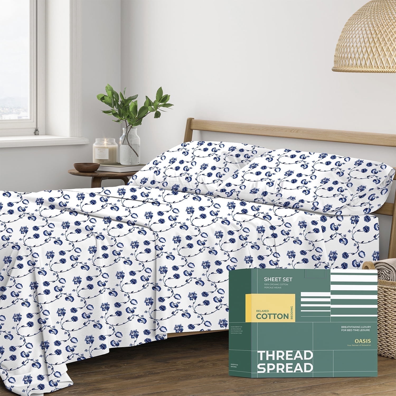 Print Percale Sheets Queen