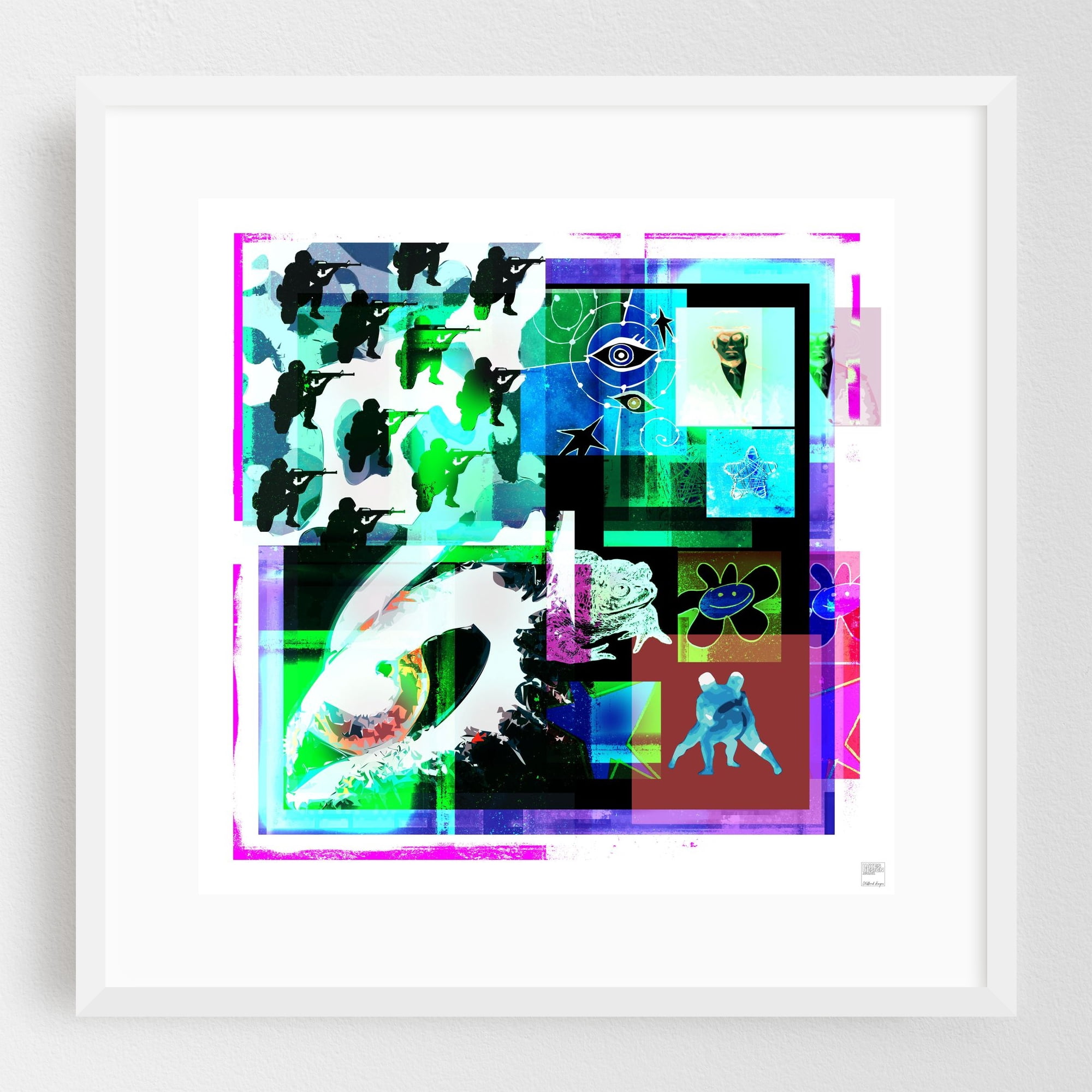 THREE EYES FOR A SPANIARD, collage - Collage Psychedelic Surrealism ...