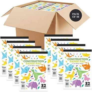 "BAZIC Colorful Art Craft 48 Sheets 9""x12"" Construction Paper Pad ...