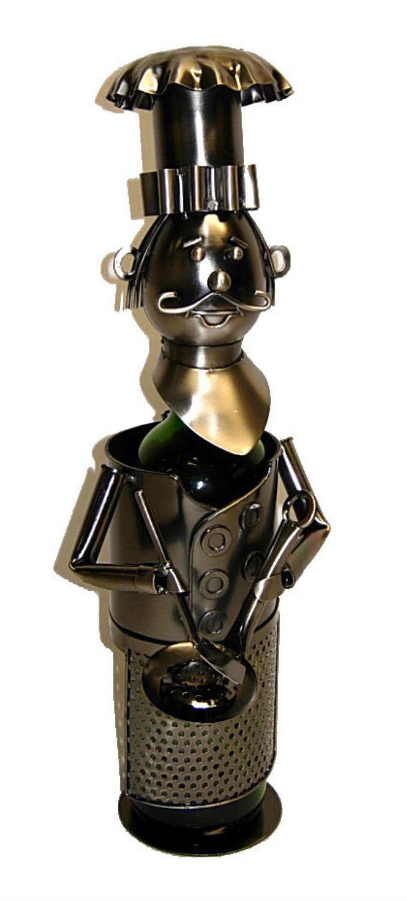 Wine Bodies Pan Cook Wine Bottle Holder With Silver Finish ZB560 ...