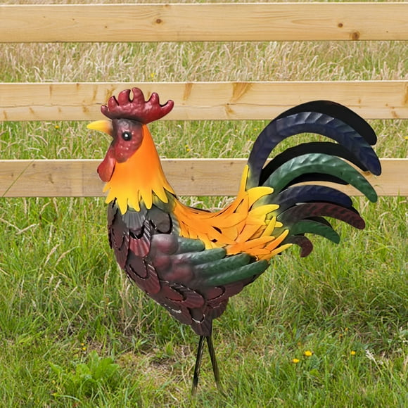 6 Foot Metal Rooster