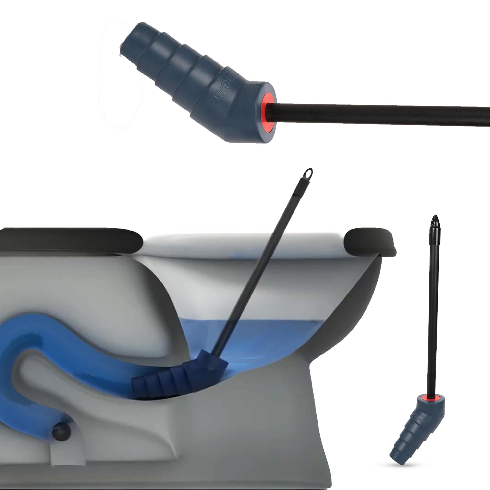 THRUSTER Toilet Plunger for US Siphonic Toilets | Applies Hydraulic ...