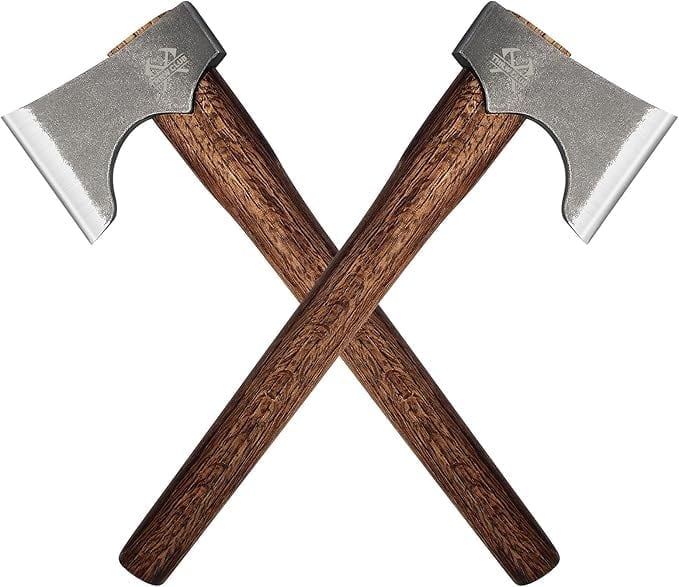 THRWCLUB Competition Throwing Axe 2-Pack, 16.5" Throwing Axes with 1065 ...