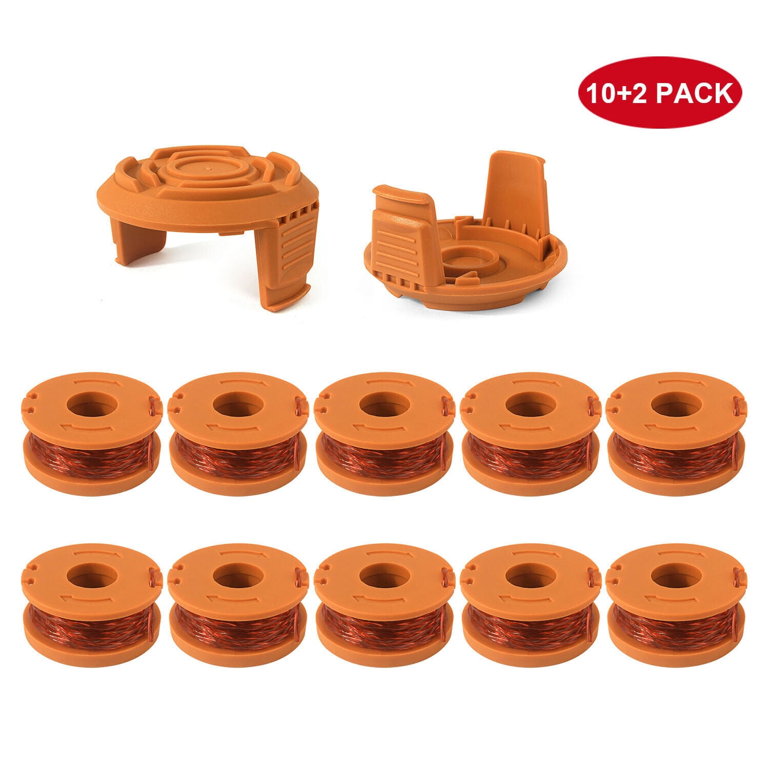 THTEN Edger Spools Replacement for Worx WG180 WG163 WA0010 Weed Wacker ...